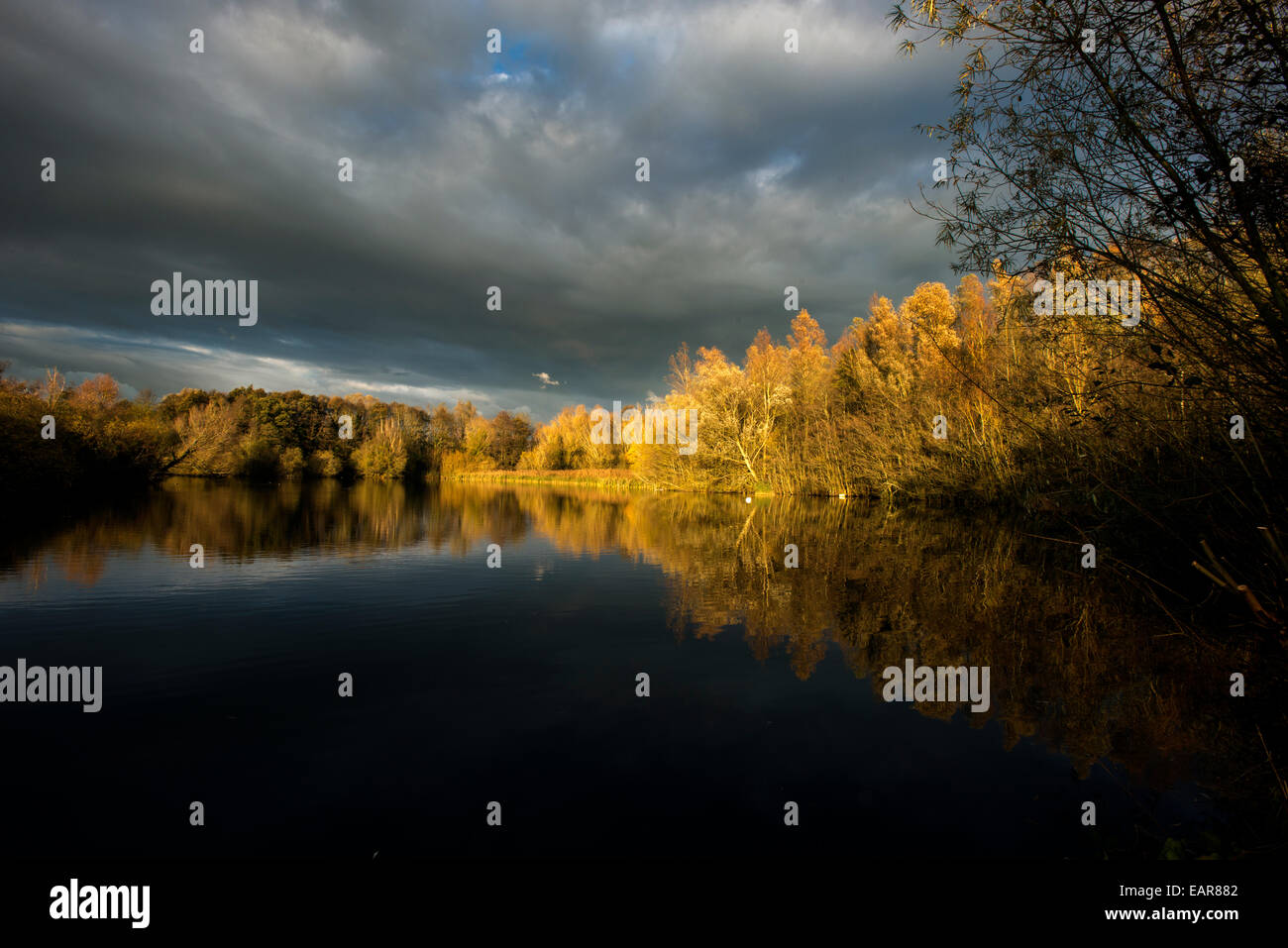 Sunset during a storm Stock Photo - Alamy