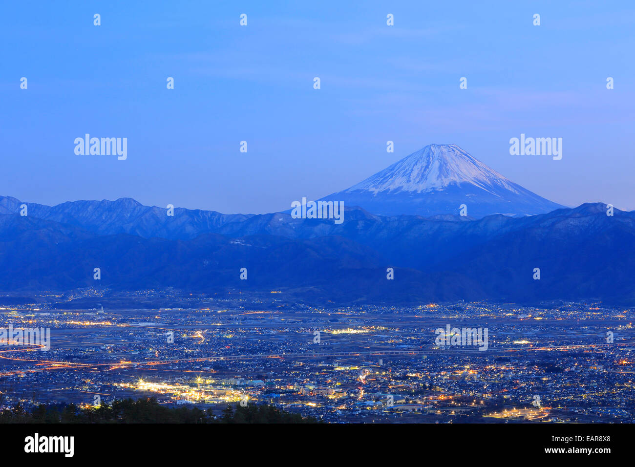 Kofu city winter yamanashi japan hi-res stock photography and images ...