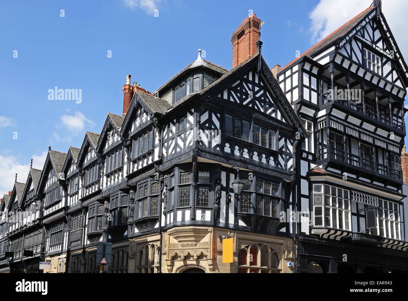 Tudor buildings on the corner of Eastgate Street and St Werburgh Street ...