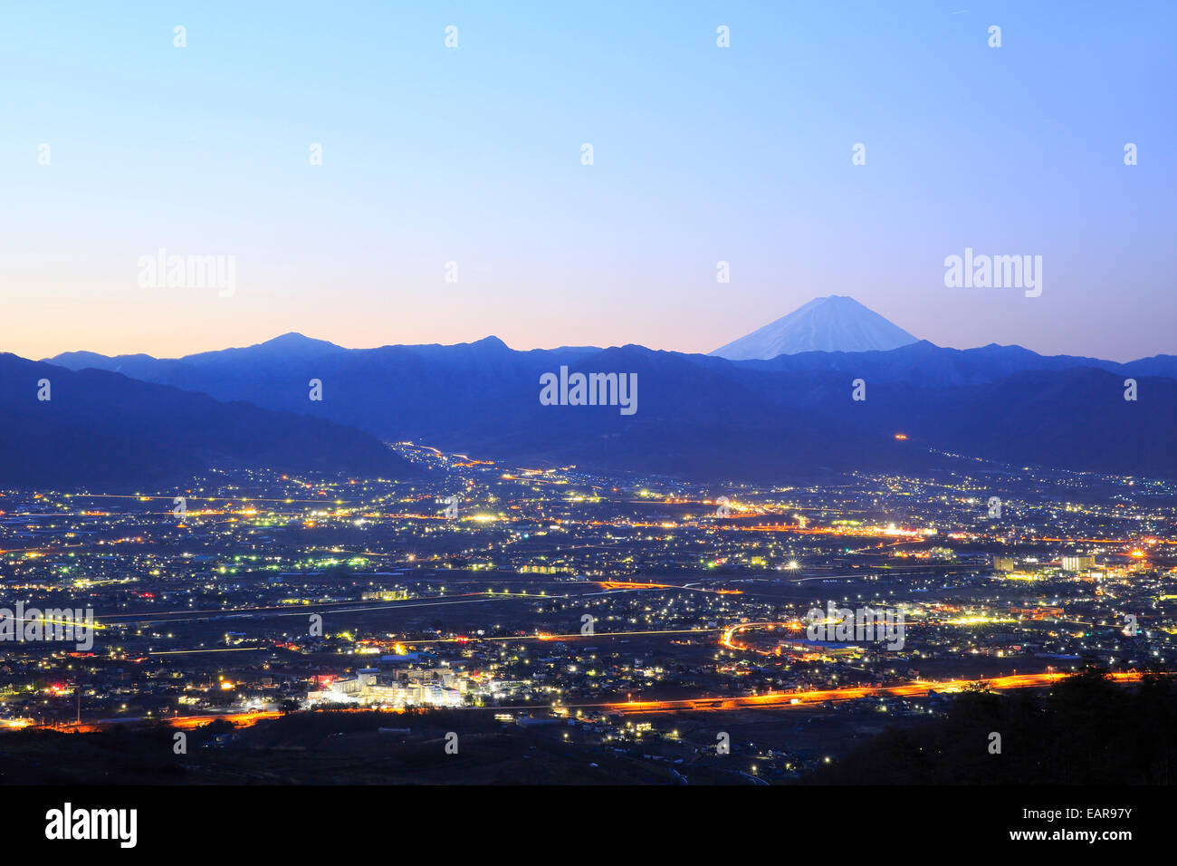 Kofu city winter yamanashi japan hi-res stock photography and images ...