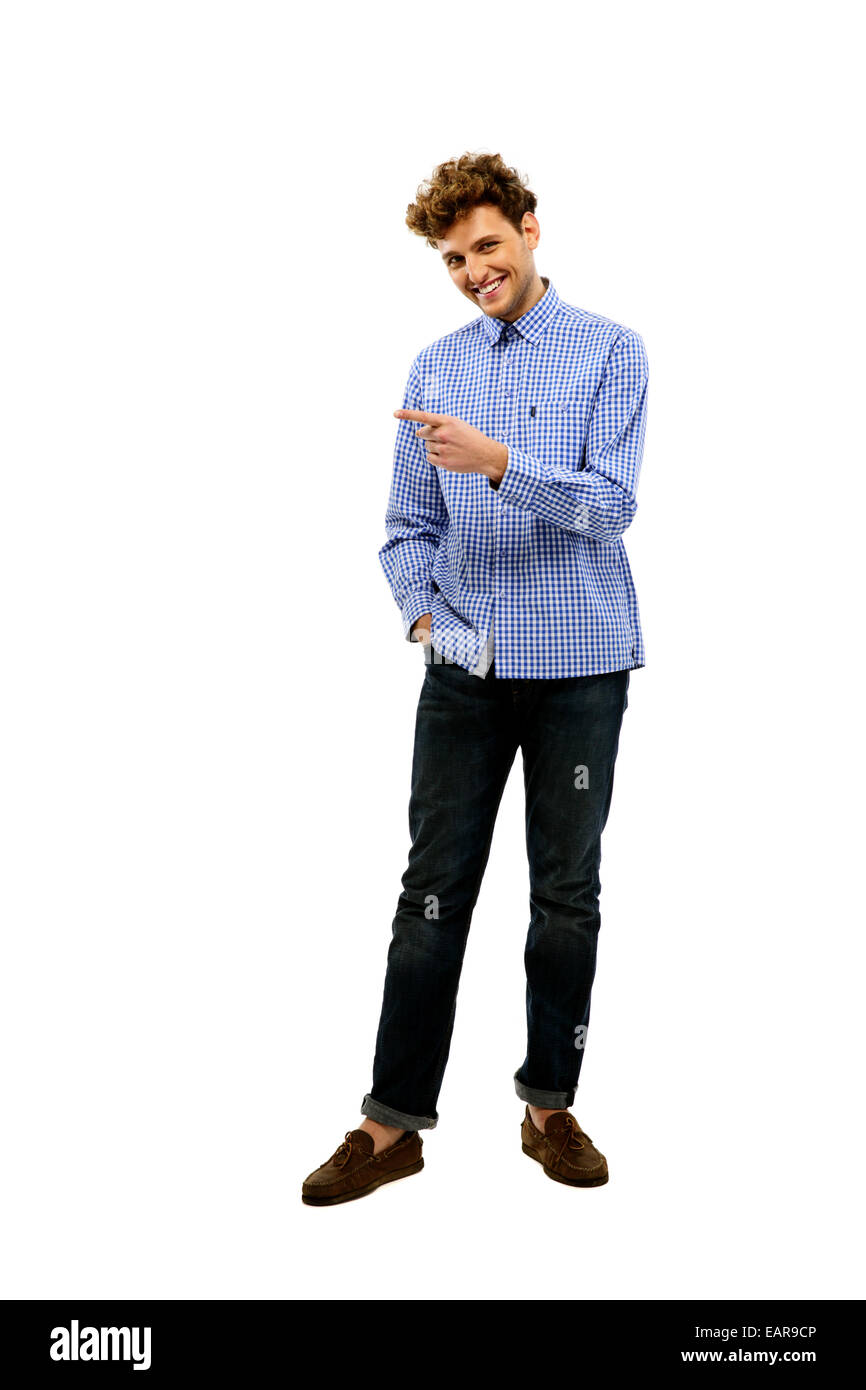 Man showing something hi-res stock photography and images - Alamy