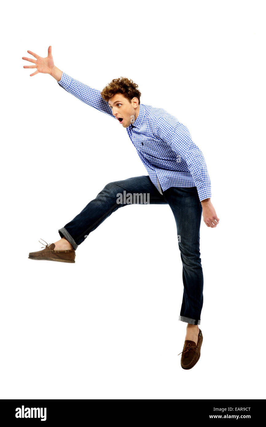 Curly boy afraid Cut Out Stock Images & Pictures - Alamy