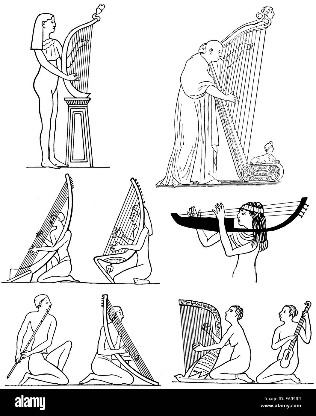 Ancient greek musical instruments hi-res stock photography and images ...