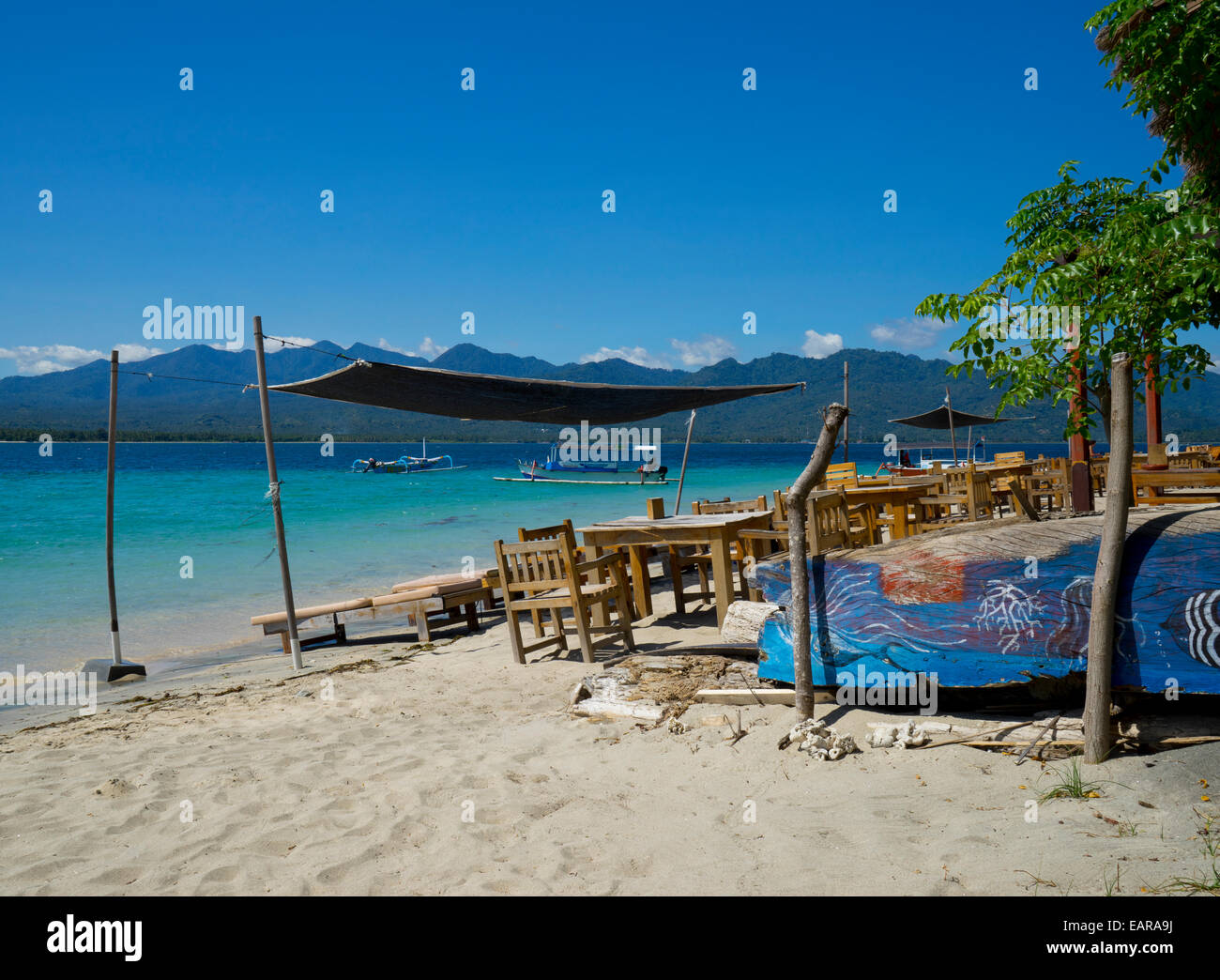 typical beach restaurant Stock Photo - Alamy