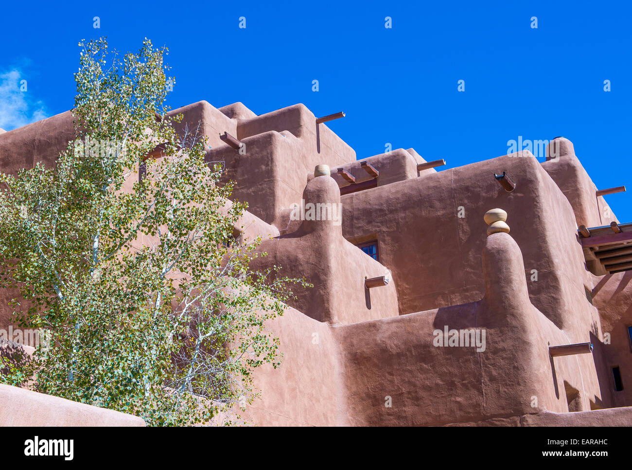 New mexican architecture santa fe architecture hi-res stock photography ...