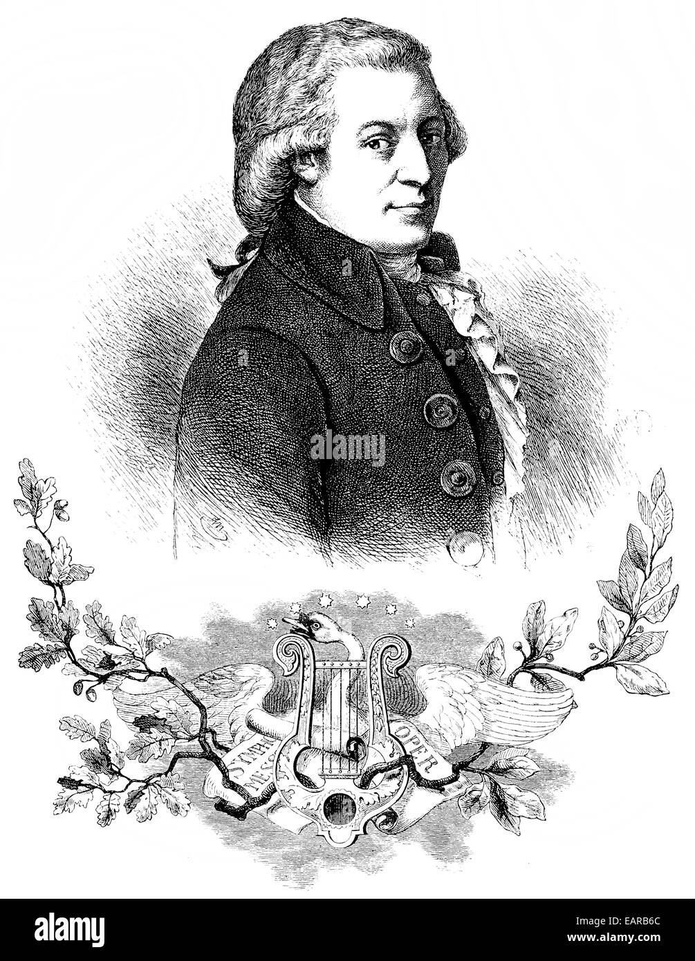 Wolfgang Amadeus Mozart, 1756 - 1791, a composer of the First Viennese ...