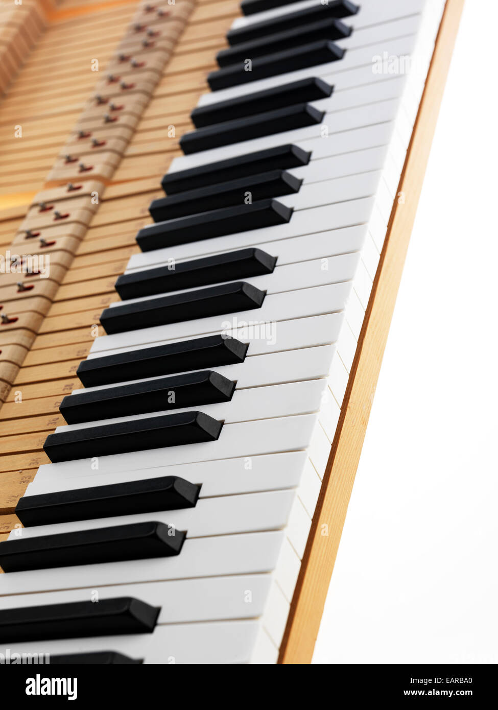piano keyboard keys blacks and whites, music, sound Stock Photo - Alamy