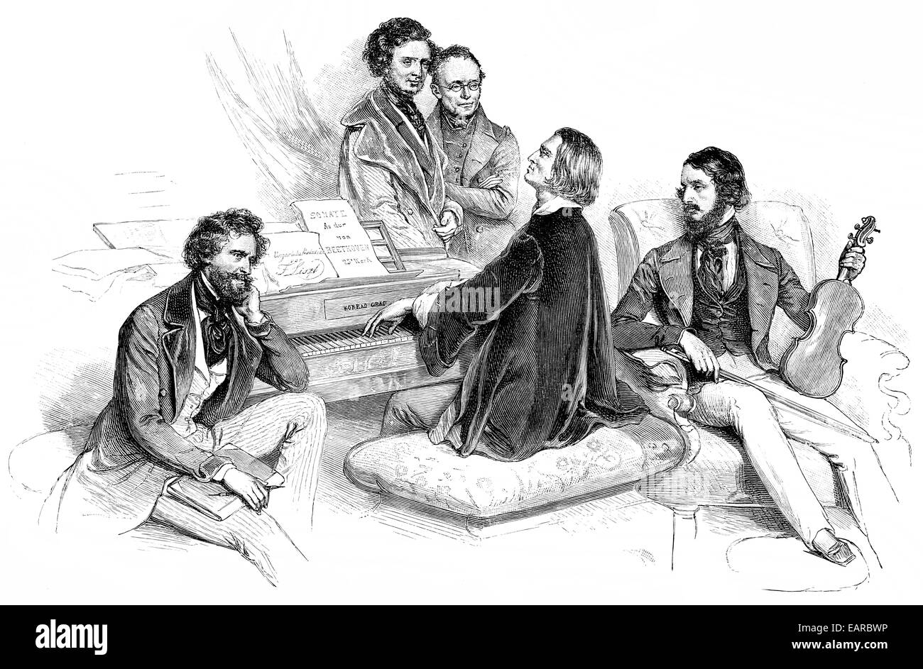 19th century composers Cut Out Stock Images & Pictures - Alamy