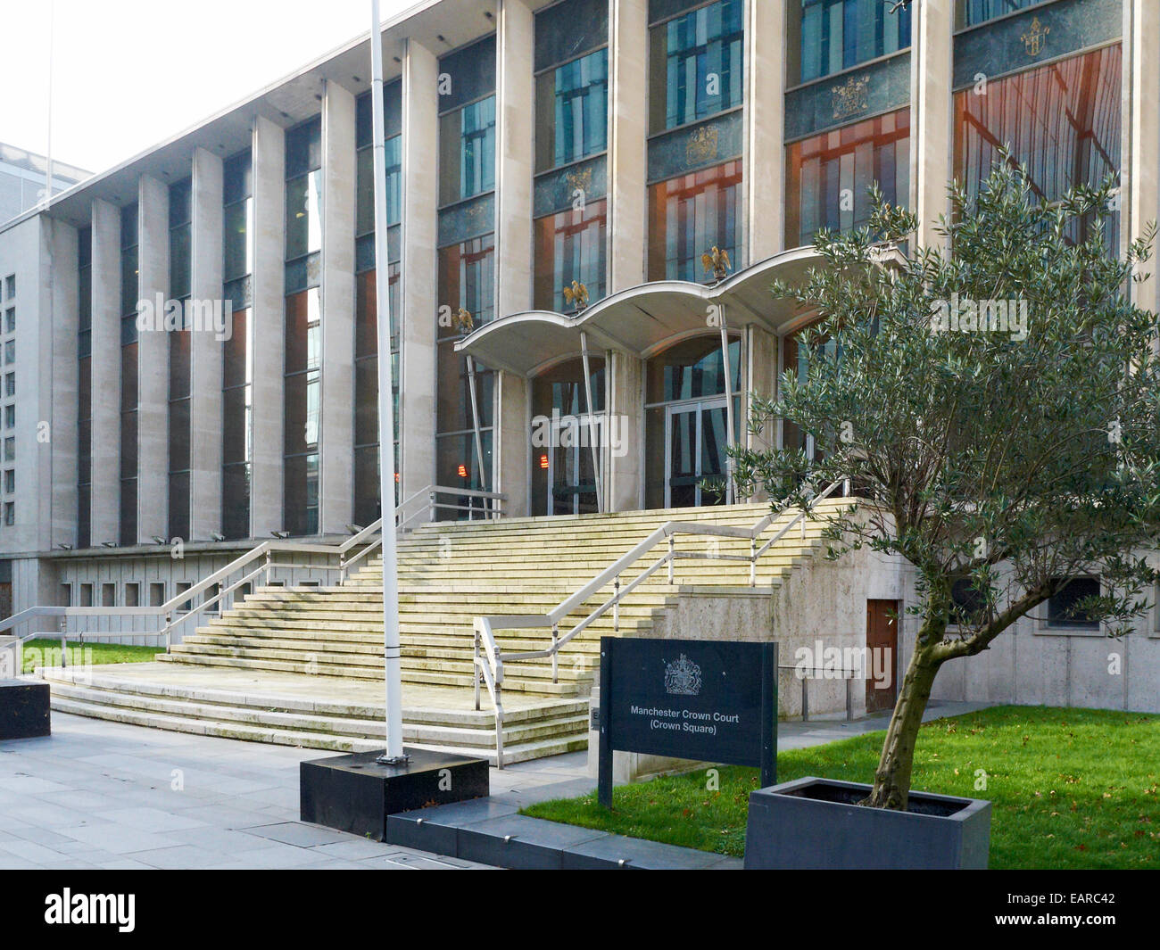 Manchester Crown Court, Crown Square Manchester UK Stock Photo - Alamy