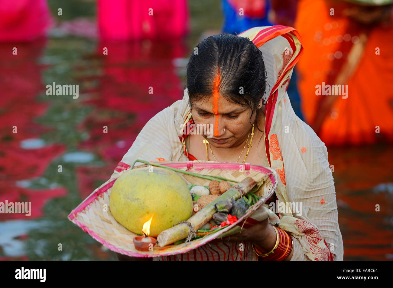 Chhath parva hi-res stock photography and images - Alamy