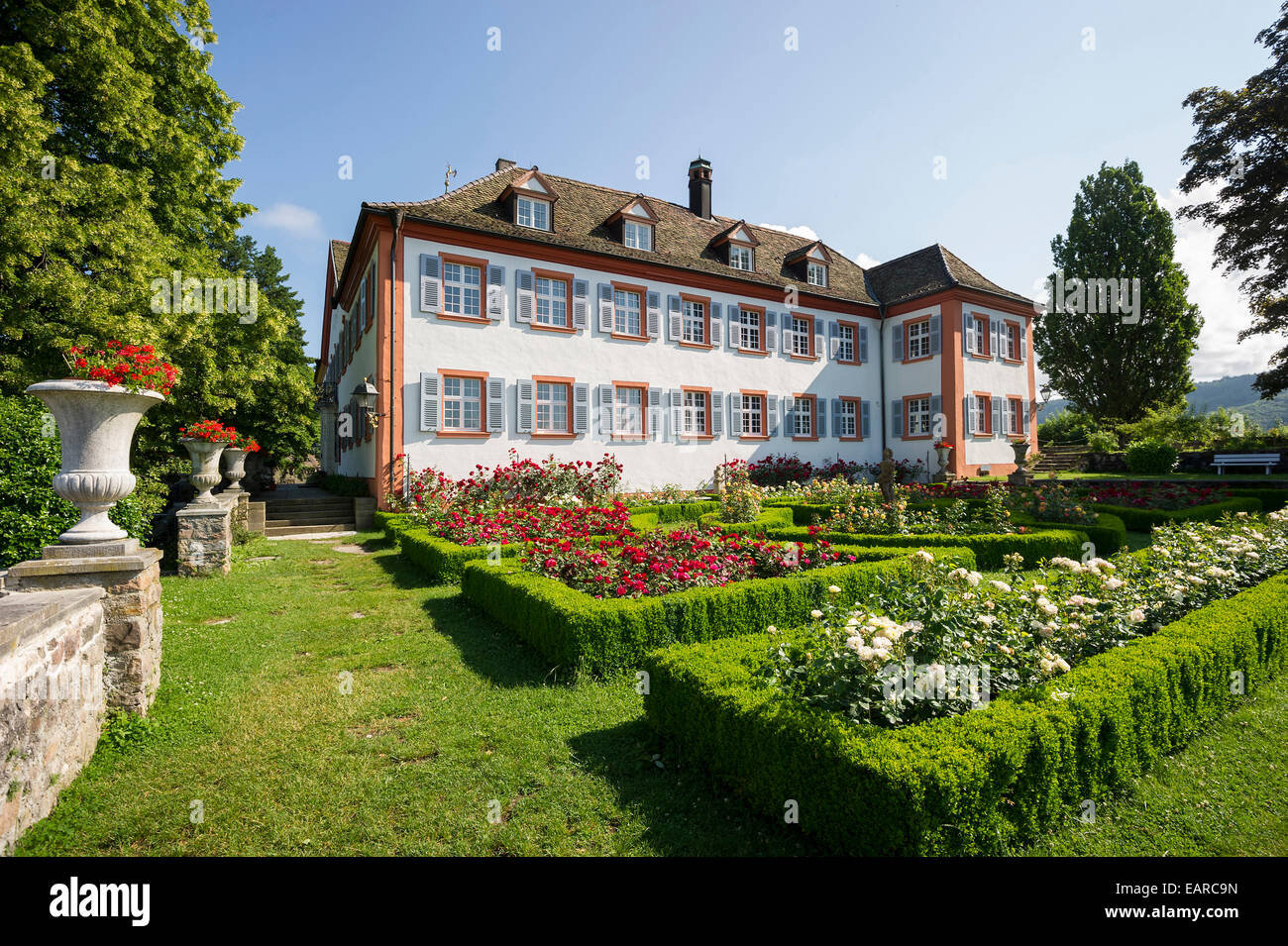 Schloss Buergeln Castle and rose garden, Obereggenen, Schliengen, Baden ...