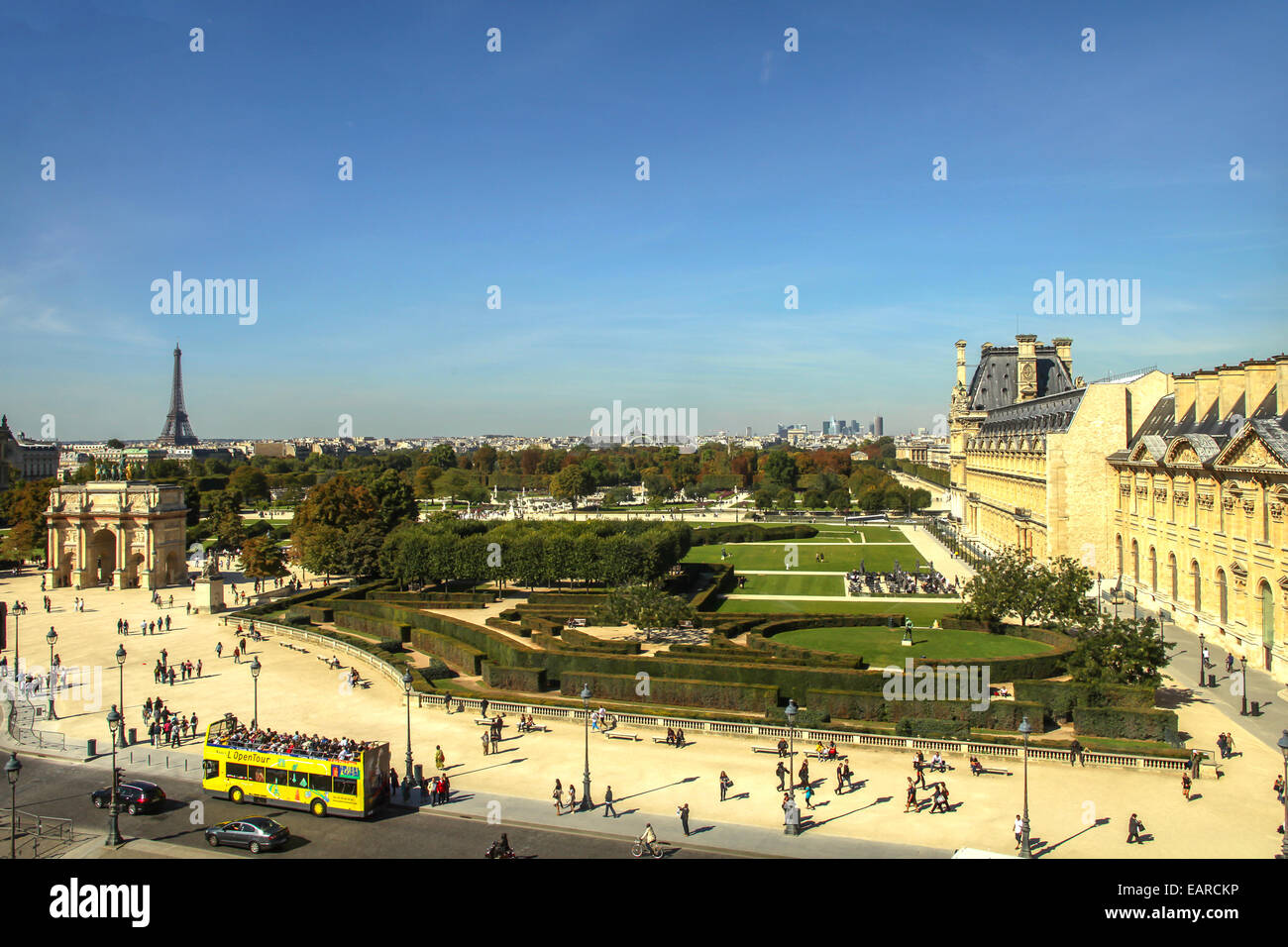 Aerial view louvre museum paris hi-res stock photography and images - Alamy