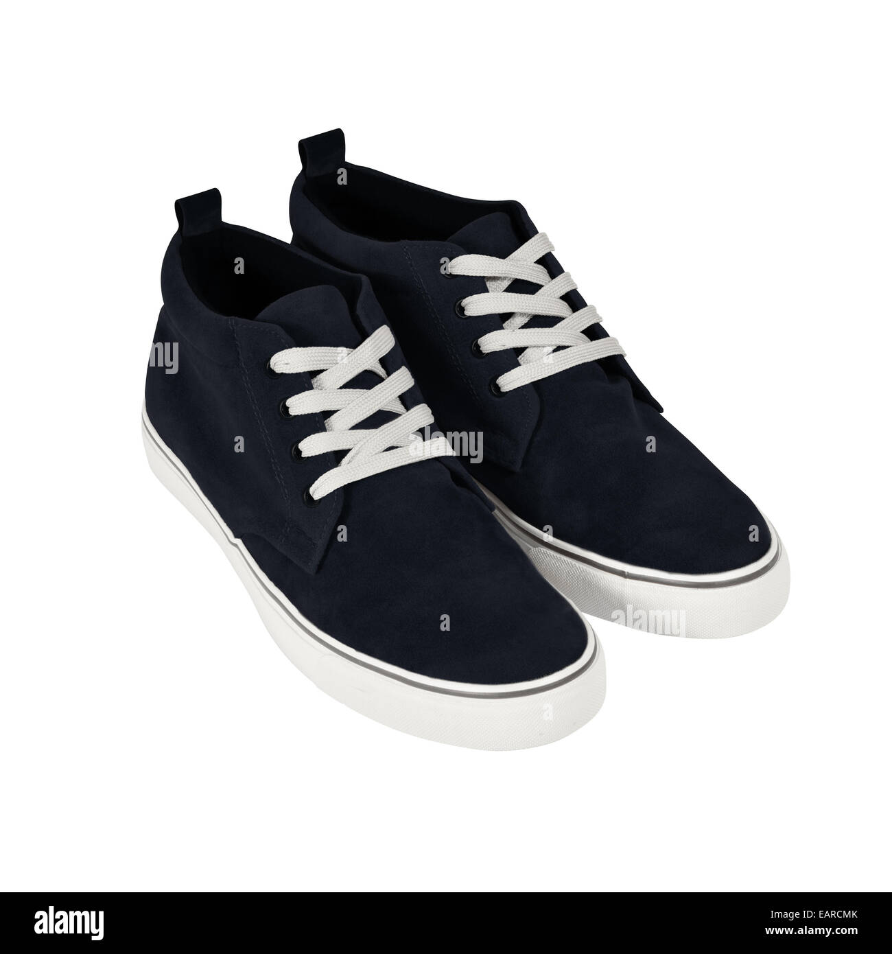 A pair of casual style sneakers isolated on white background. Clipping ...