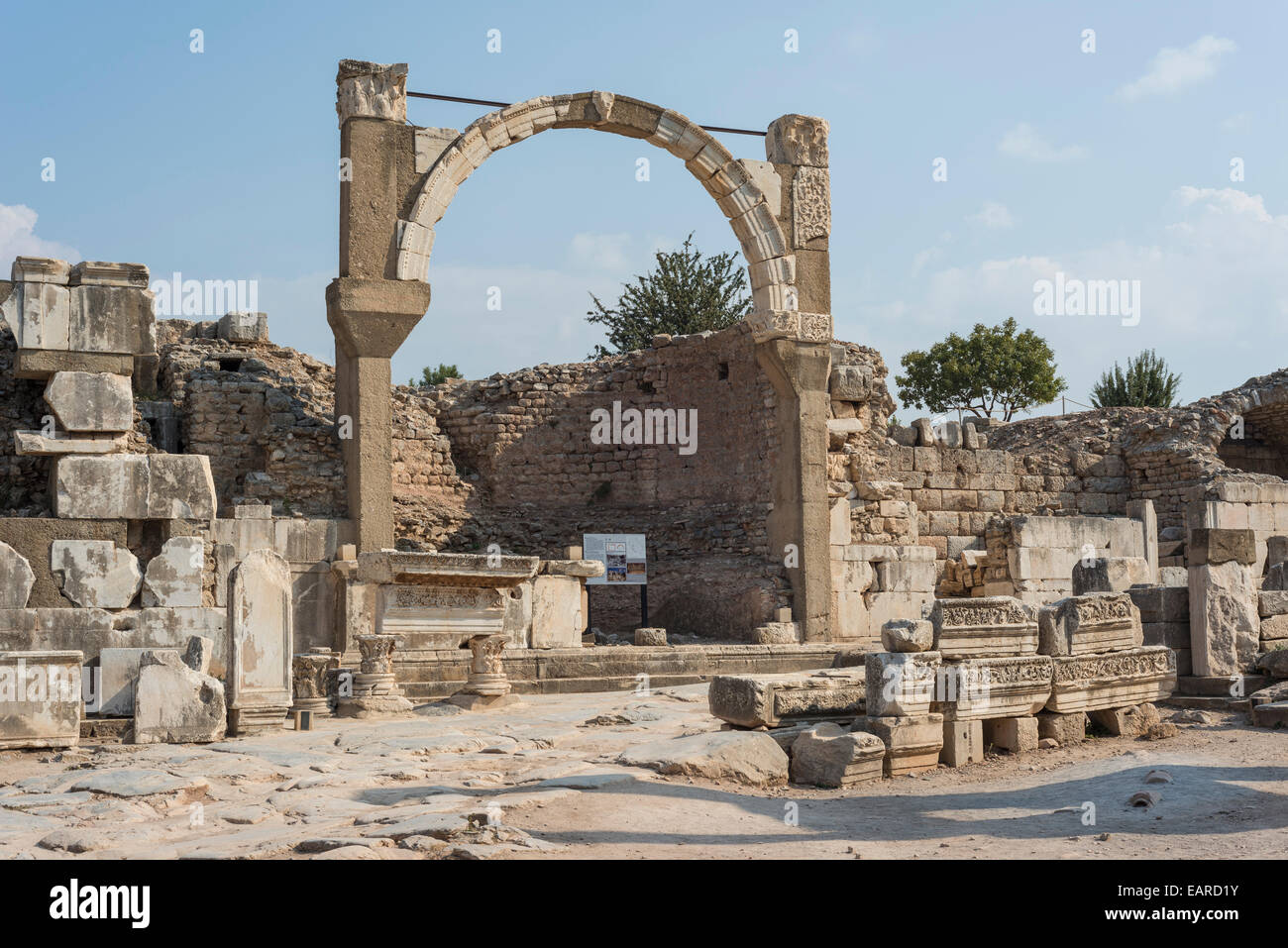 Fountain of Domitian with reconstructed arch, Domitian Square, ancient ...