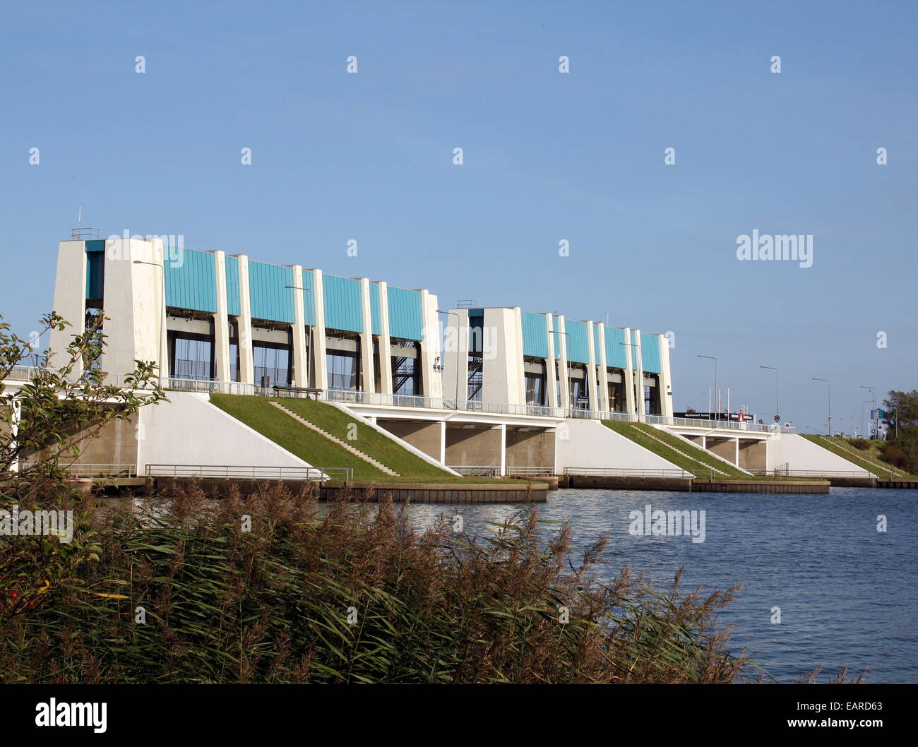 Water lock system in Lauwersoog. Netherlands Stock Photo - Alamy
