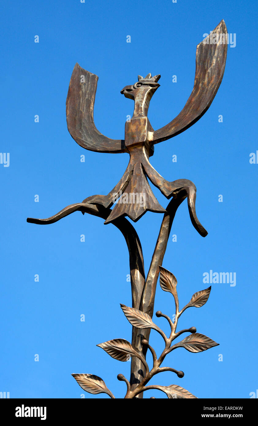 Monument Drzewo Millennium or Millennium Tree, detail view, Gdansk ...