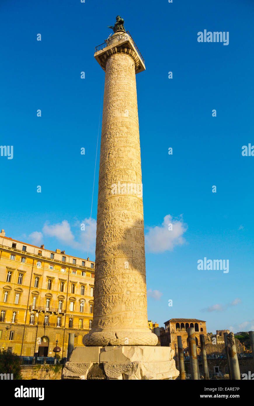 Colonna Traiana, Trajan's Column, Piazza Foro traiano square, Foro di ...