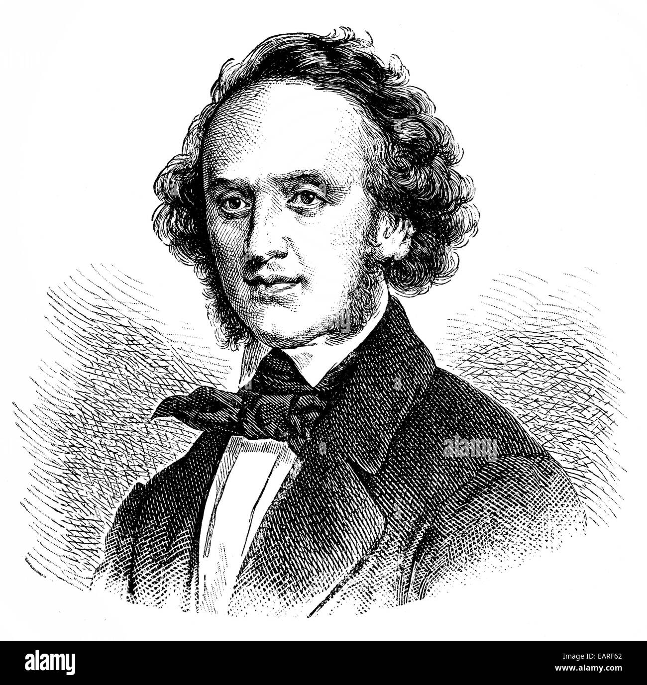 Jakob Ludwig Felix Mendelssohn Bartholdy, 1809 - 1847, a German ...