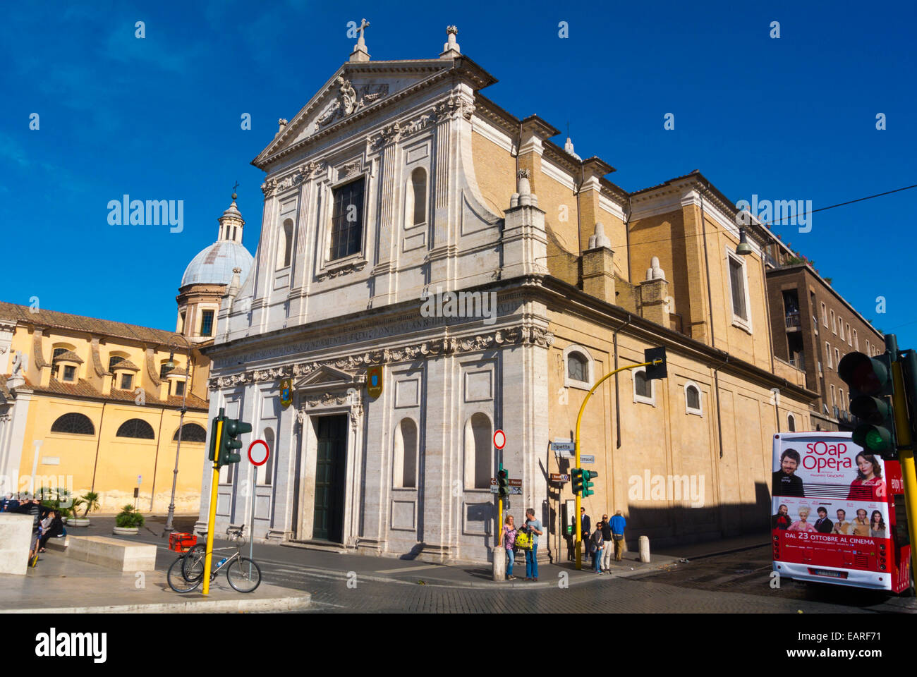 Chiesa di San Rocco, San Rocco church, Tridente, Rome, Italy Stock ...