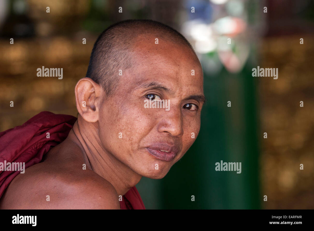 Monk portrait hi-res stock photography and images - Alamy