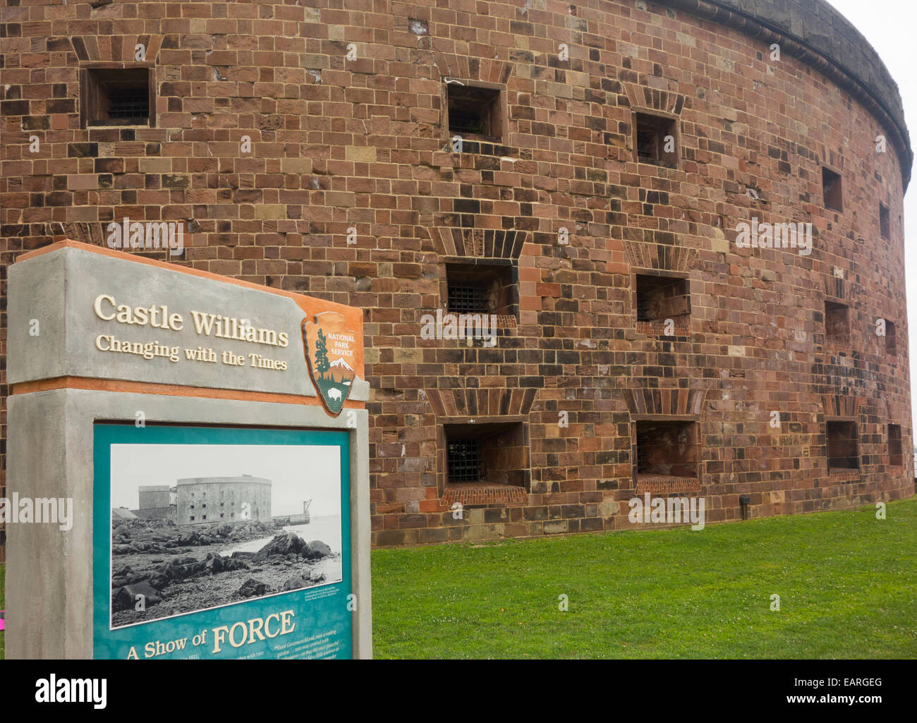 Castle Williams on Governors Island New York Stock Photo - Alamy