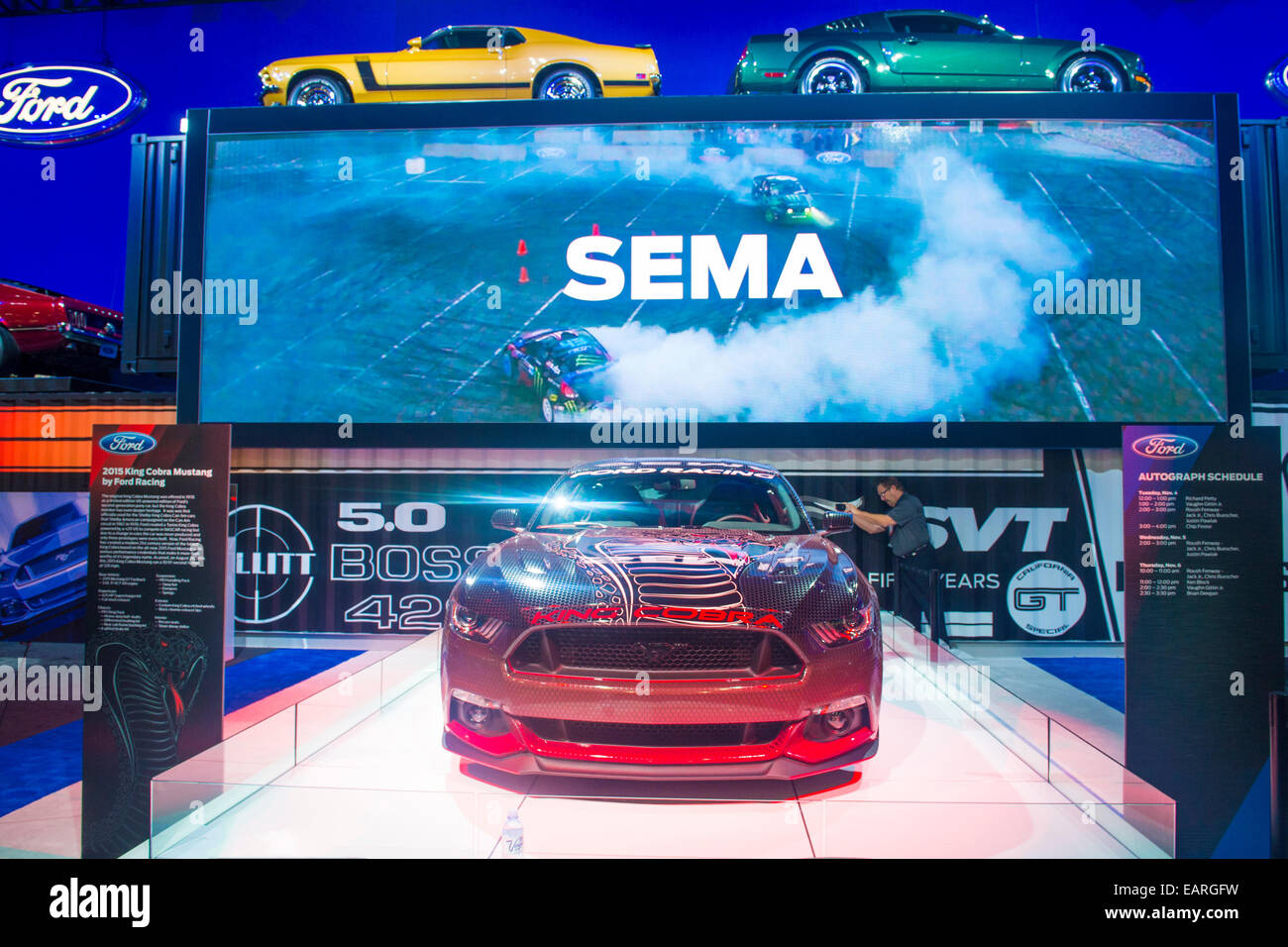 The Ford booth at the SEMA Show in Las Vegas, Navada Stock Photo - Alamy