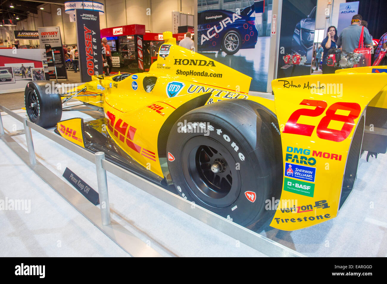 Honda race car at the SEMA Show in Las Vegas, Navada Stock Photo - Alamy