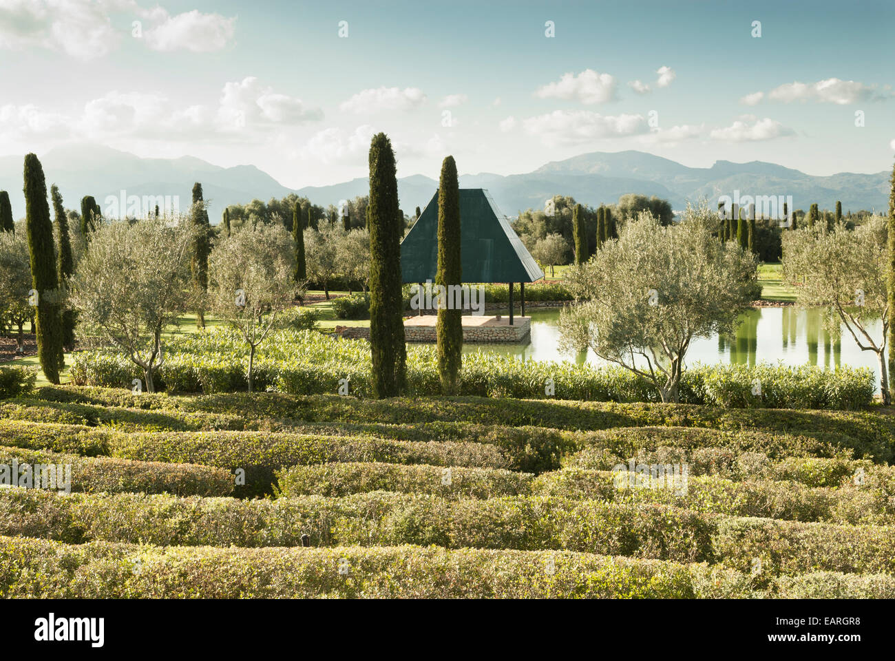 Mallorcan garden designed by Fernando Caruncho Stock Photo - Alamy
