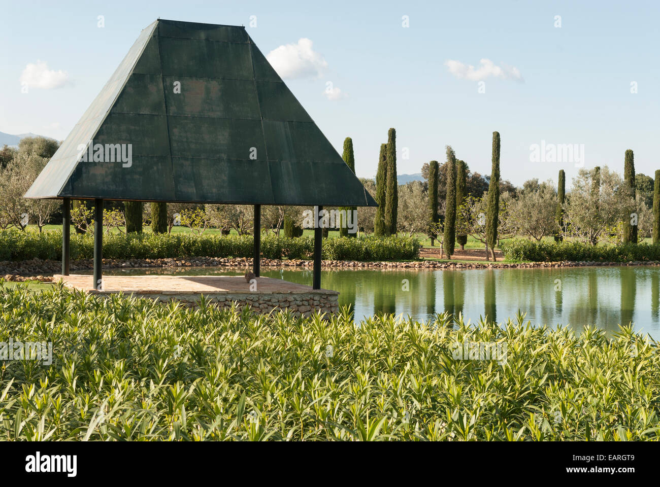 Garden in Mallorca designed by Fernando Caruncho Stock Photo - Alamy