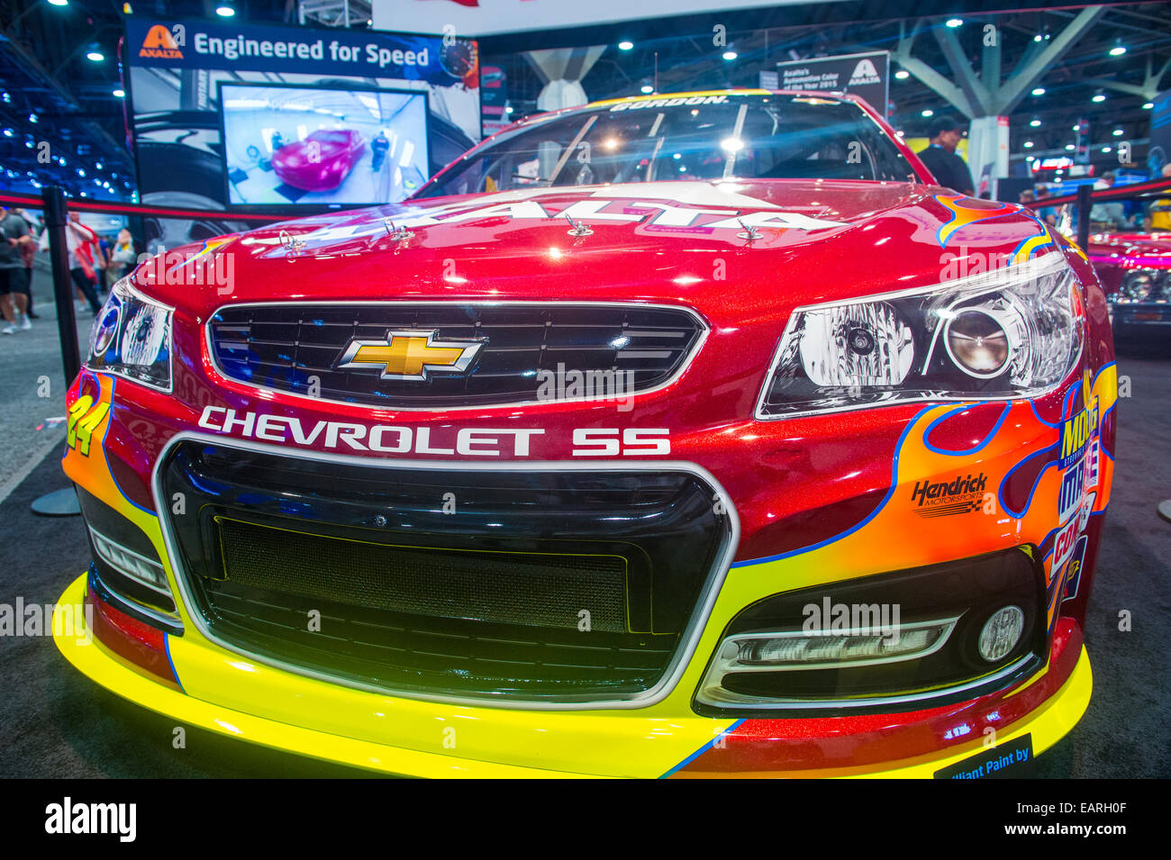 The Chevrolet booth at the SEMA Show in Las Vegas, Navada Stock Photo ...