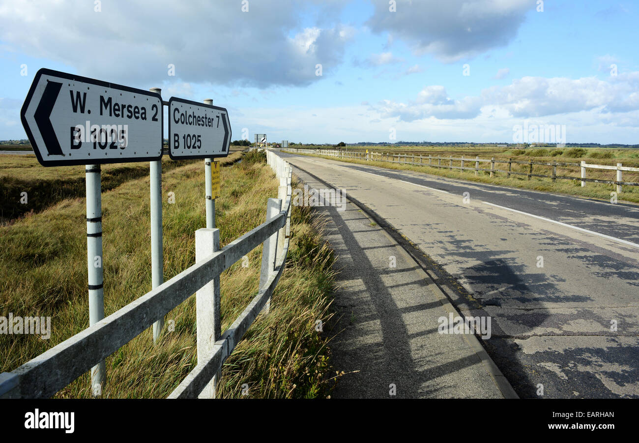The Strood - Mersea Island Stock Photo - Alamy