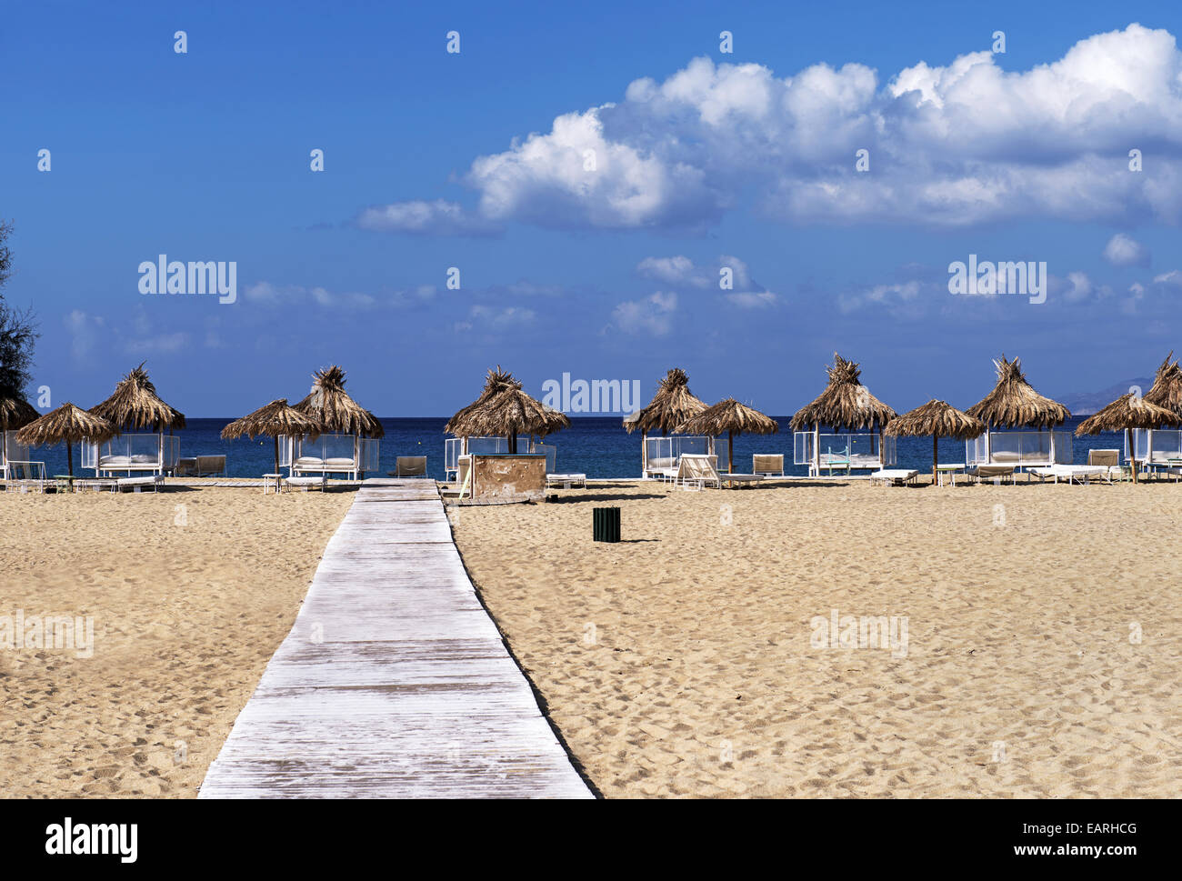 Mylopotas, an organized and most popular beach, renowned for its beach ...