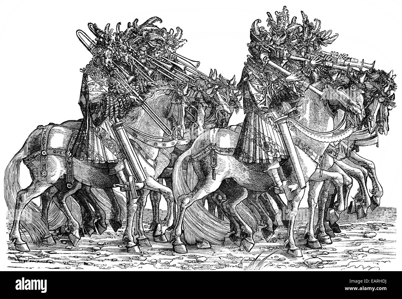Triumphal procession of the emperor maximilian i hi-res stock ...
