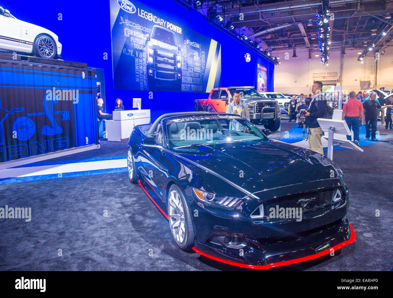 The Ford booth at the SEMA Show in Las Vegas, Navada Stock Photo - Alamy