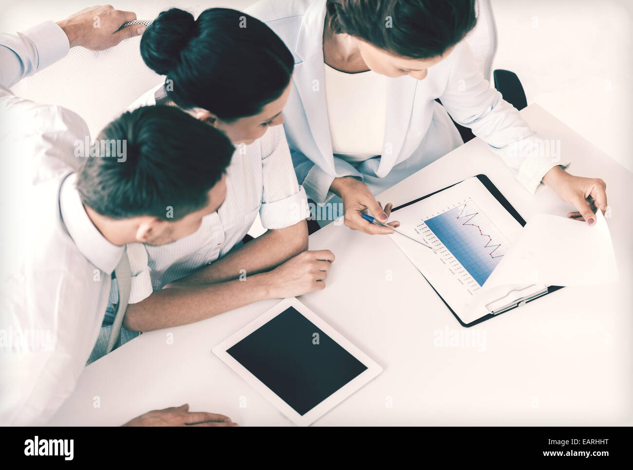 business team having discussion in office Stock Photo - Alamy