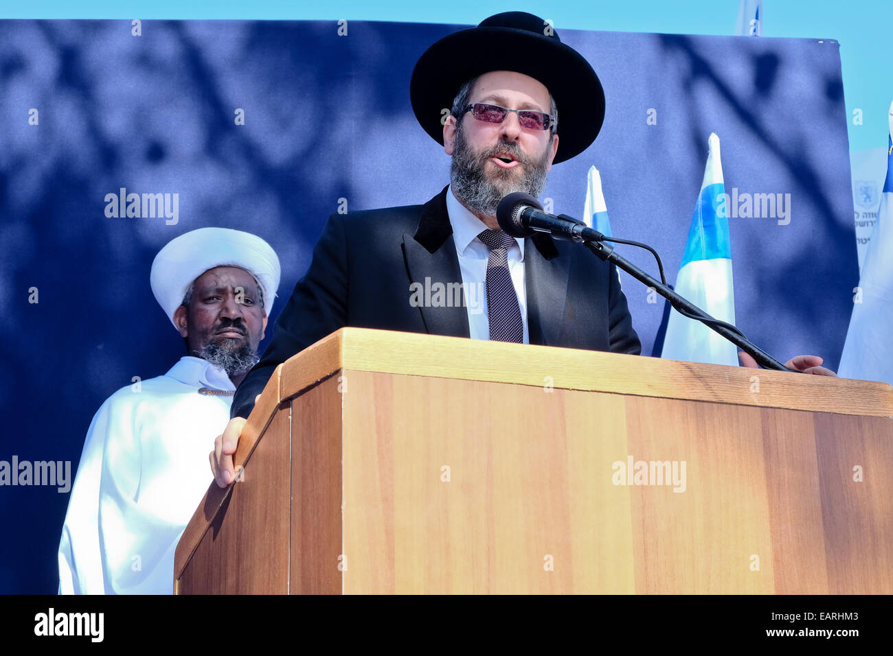 Jerusalem. 20th Nov, 2014. Rabbi DAVID LAU, Chief Ashkenazi Rabbi of ...