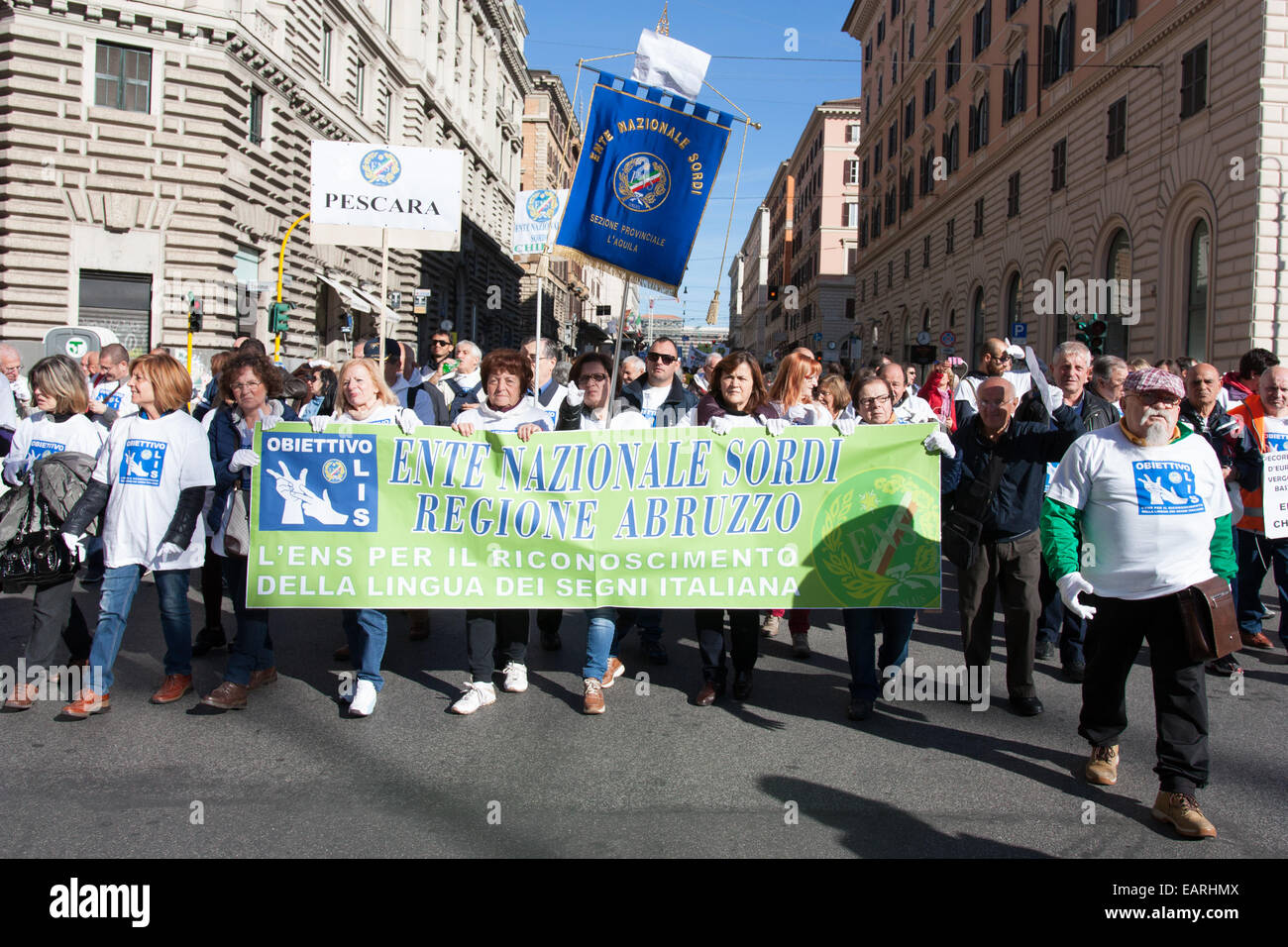Rome, Italy. 20th Nov, 2014. About five thousand people demonstrated ...
