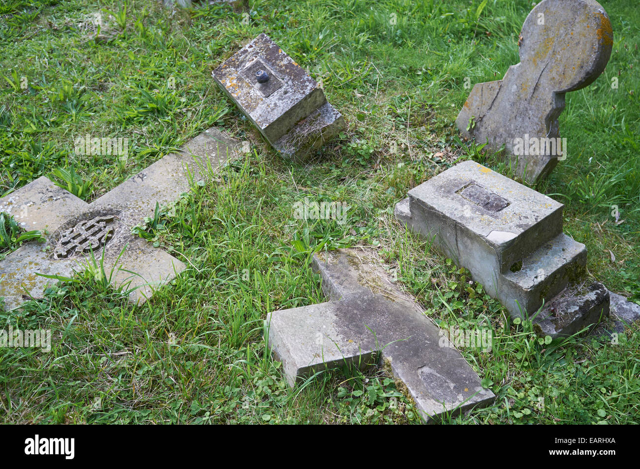 Graves and damaged and uk hi-res stock photography and images - Alamy