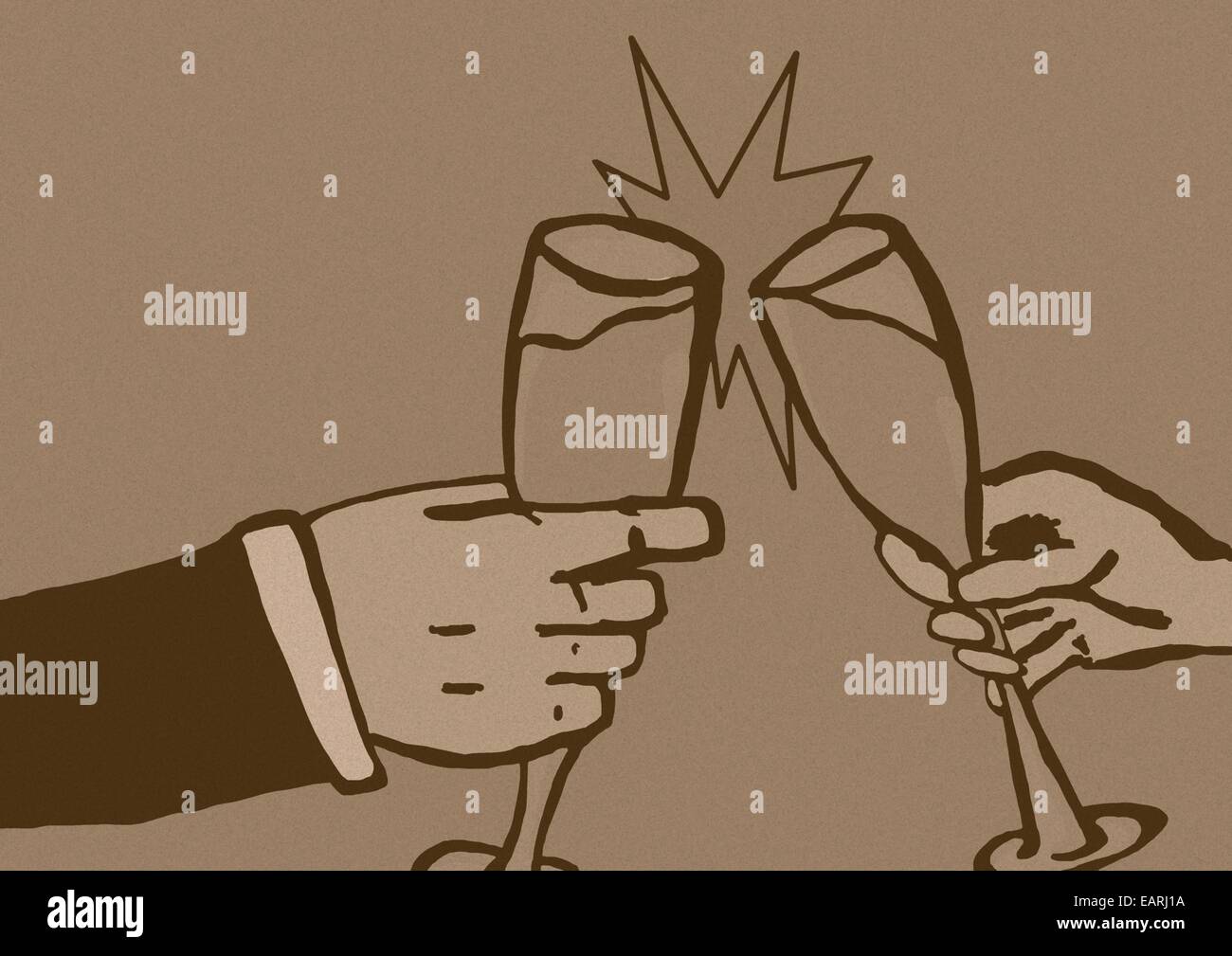 Cheers cartoon hi-res stock photography and images - Alamy