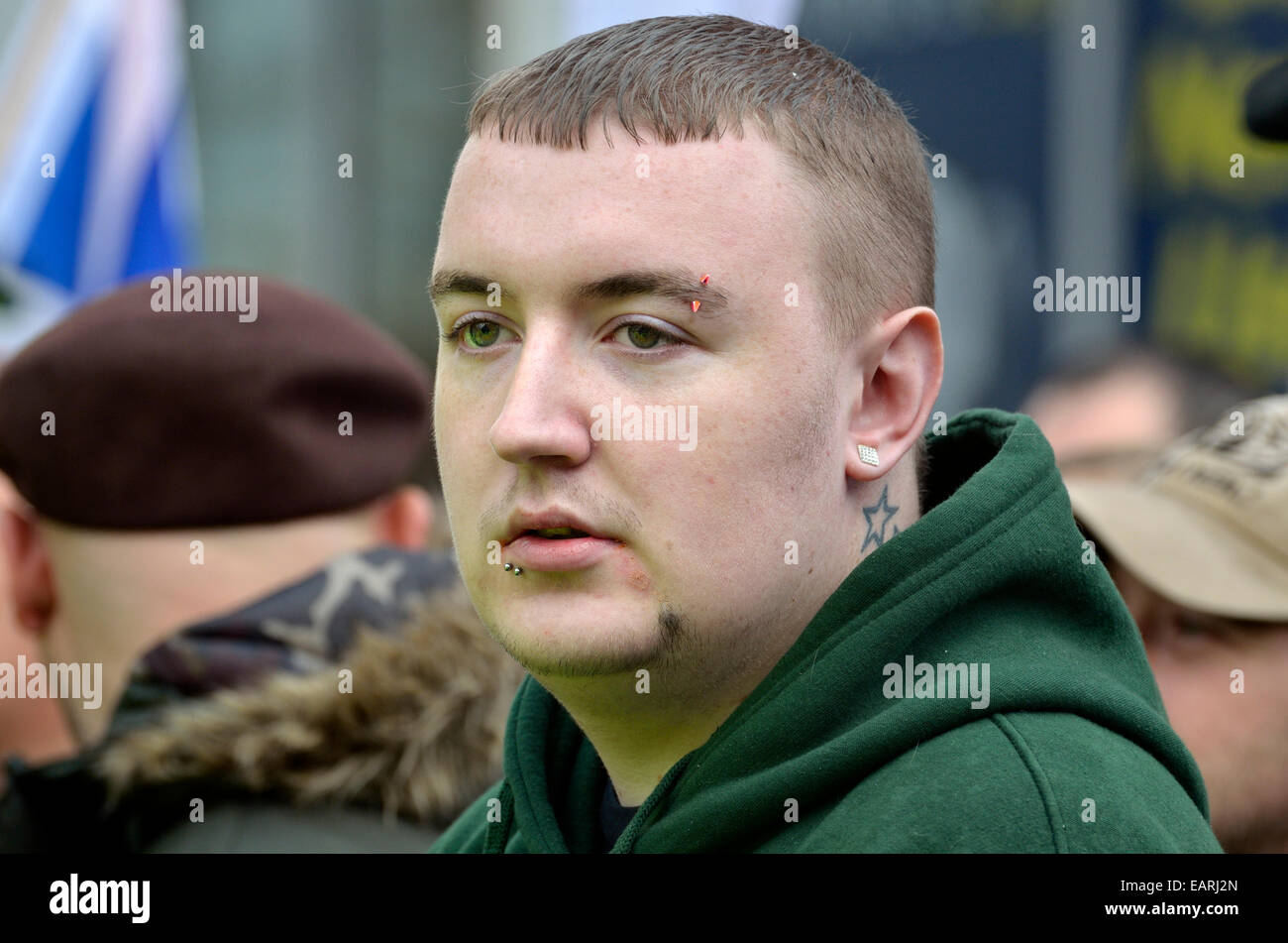 Rochester, Kent, England, UK. Britain First (right-wing political group ...
