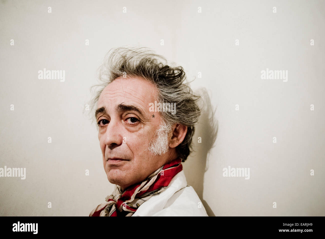 Alberto Garcia-Alix, Spanish photographer, at his home in Madrid, Spain ...