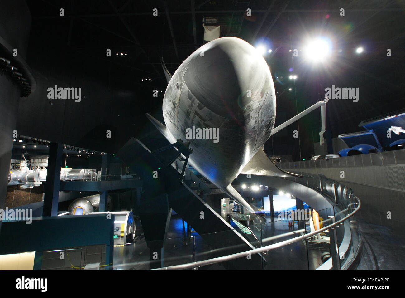Space Shuttle Atlantis on Display at NASA Kennedy Space Center Stock ...