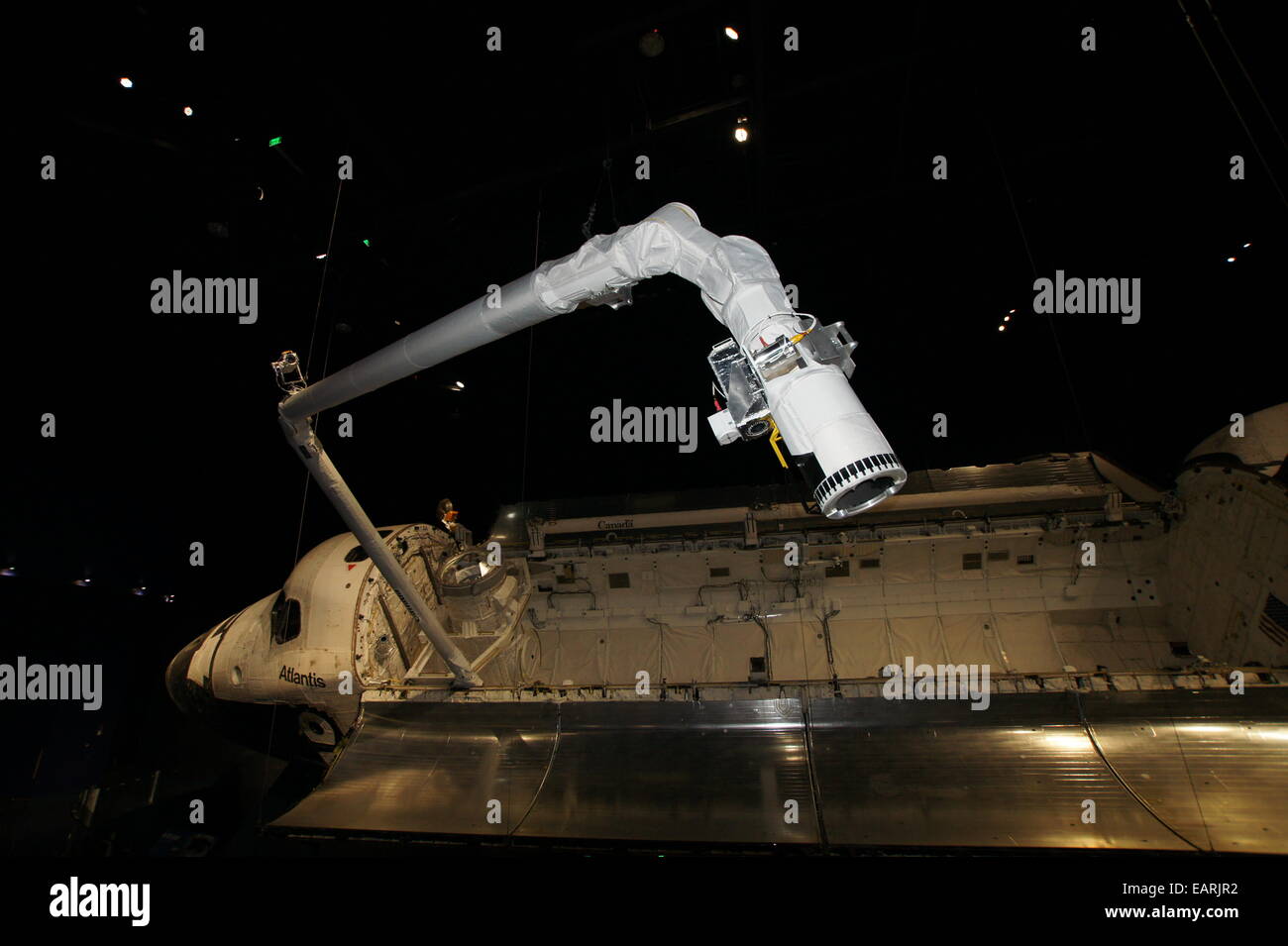 Space Shuttle Atlantis on Display at NASA Kennedy Space Center Stock ...