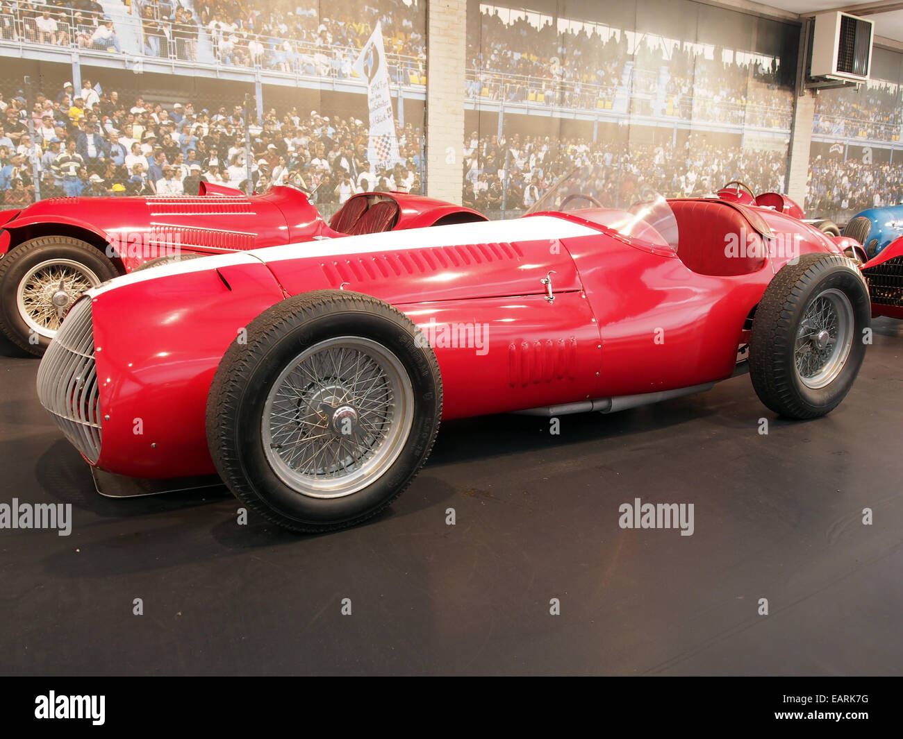 A 1938 Alfa Romeo 12C, featuring a V12 4.5 liter engine, photographed ...