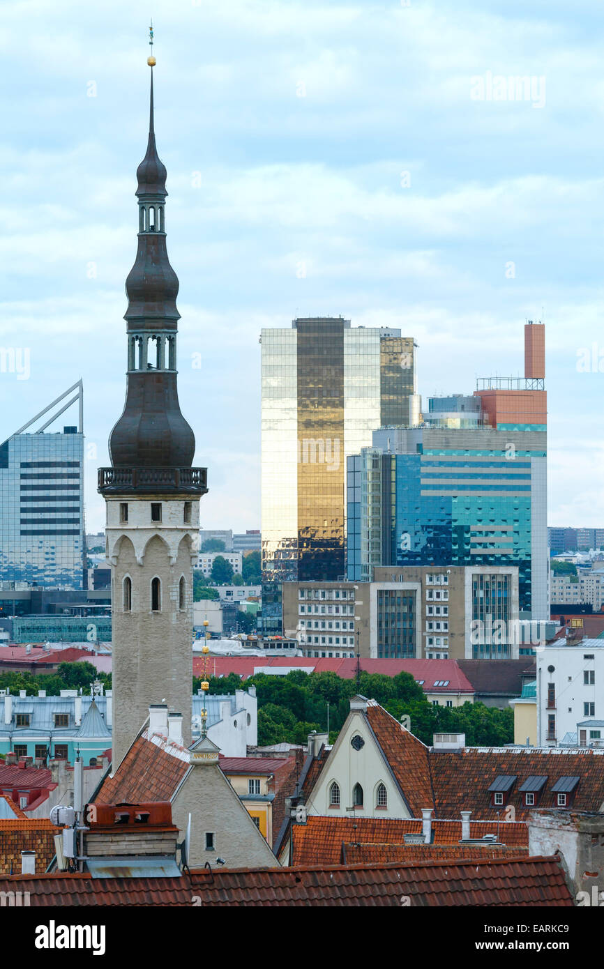 Tallinn City (Estonia) summer top view Stock Photo - Alamy
