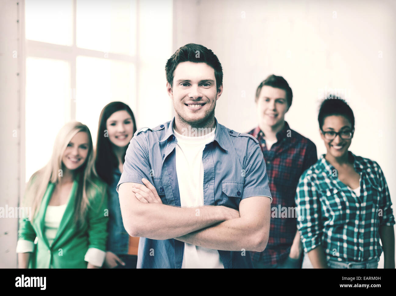 student boy at school Stock Photo - Alamy