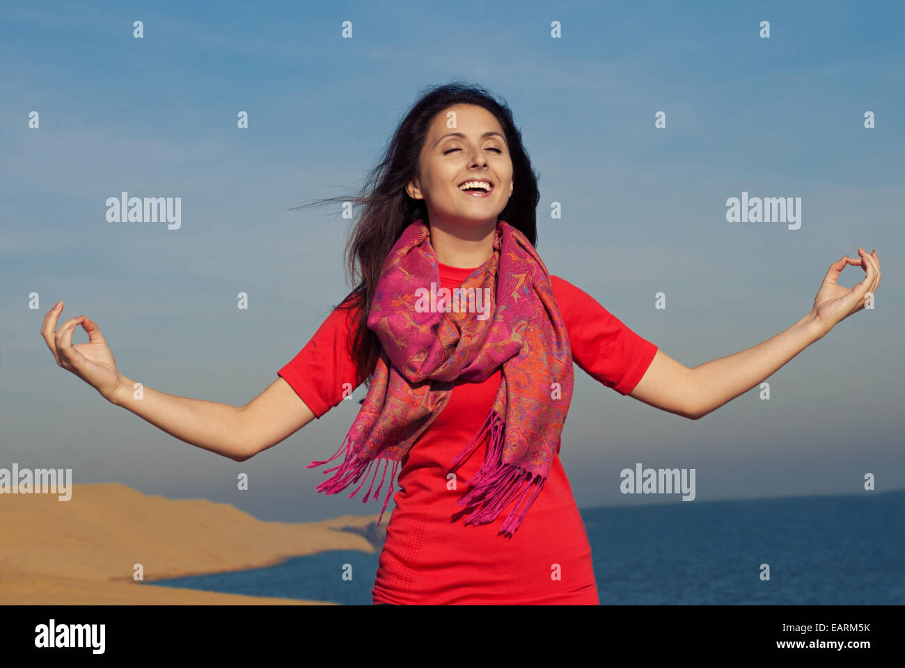 Portrait of a woman relaxing Stock Photo - Alamy