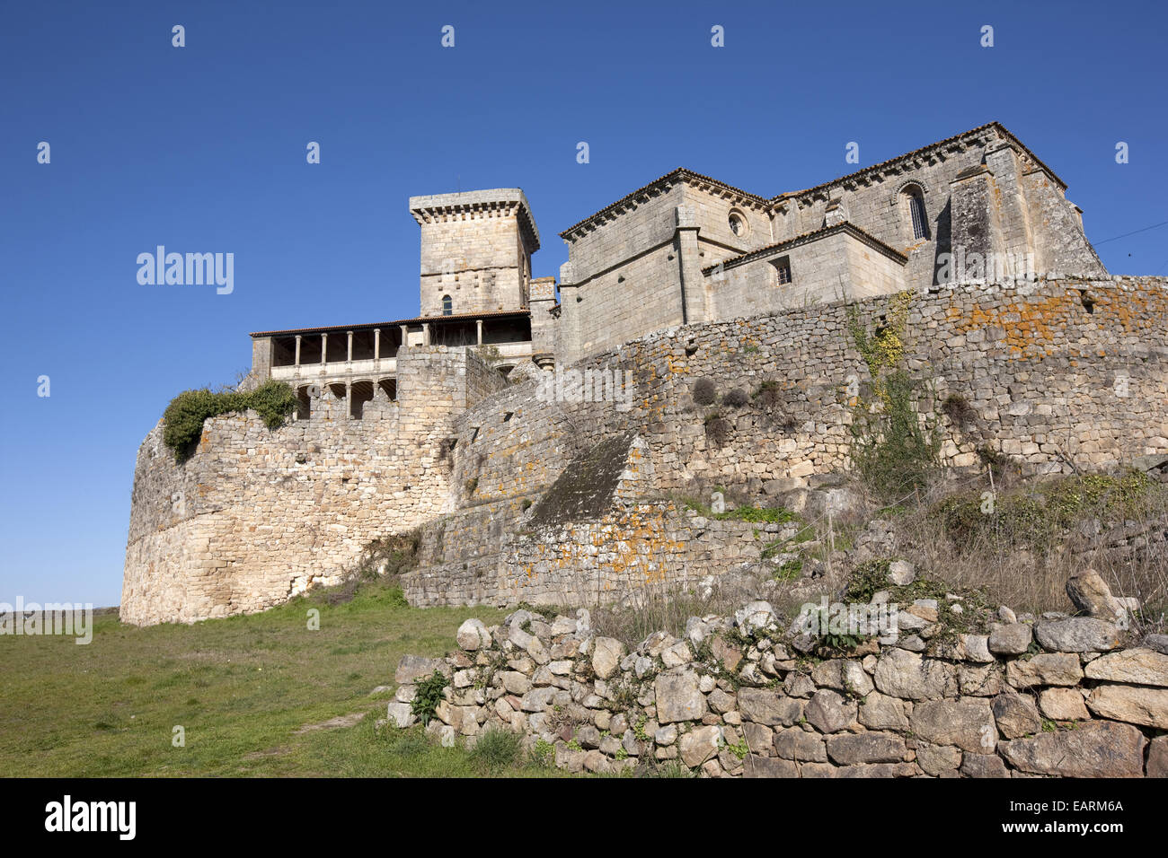 Monterrey Castle, built in the s. XII. The Renaissance palace was built ...