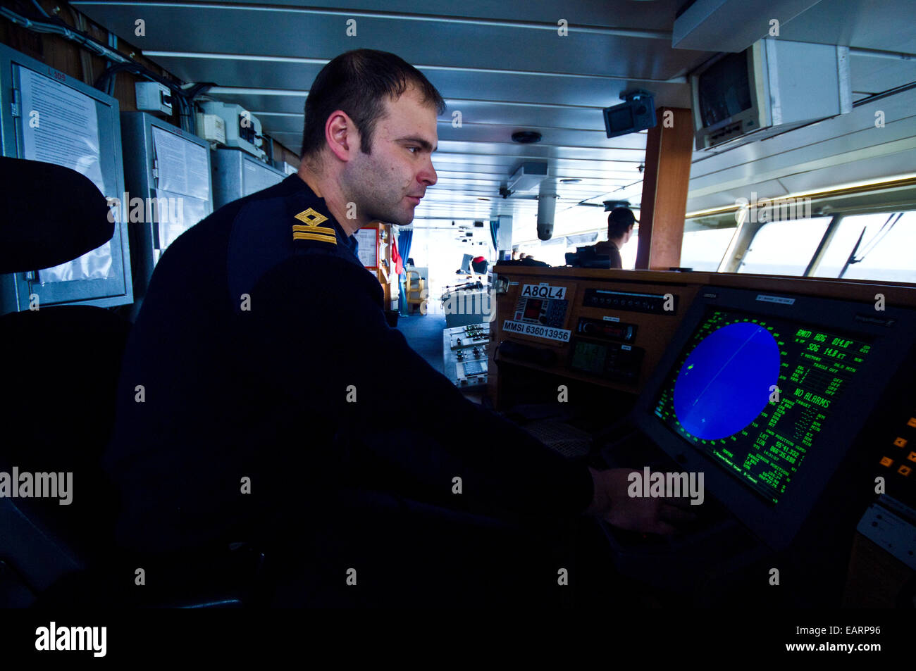 Ship officer bridge hi-res stock photography and images - Alamy
