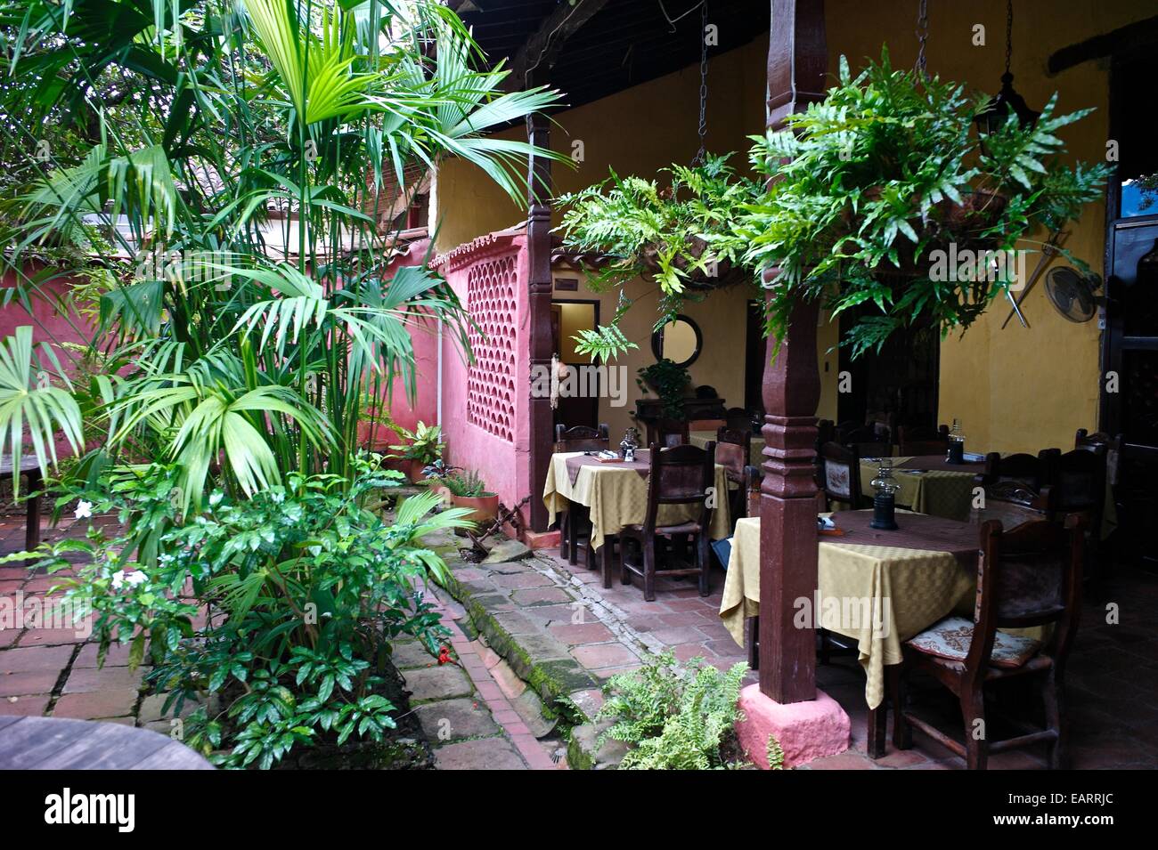 Typical Colombian patio from the Antioquia Region Stock Photo - Alamy